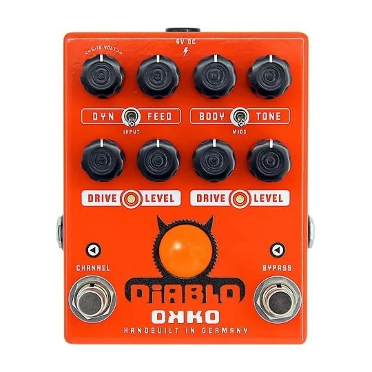 Okko Diablo Dual - Pédale Overdrive pour Guitare