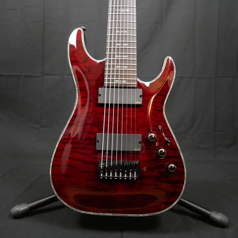 Schecter Hellraiser C-8 Black Cherry avec Case - Occasion